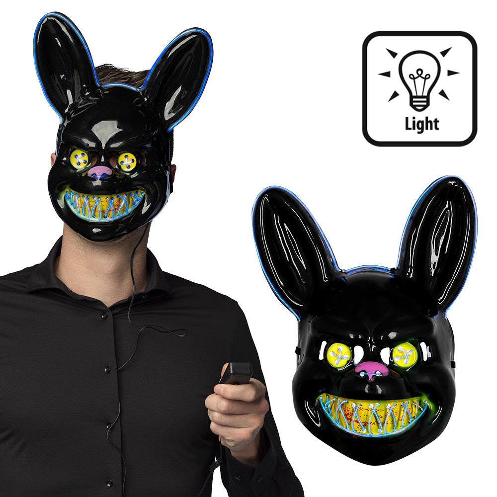 LED mask Killer rabbit – Partyland.is