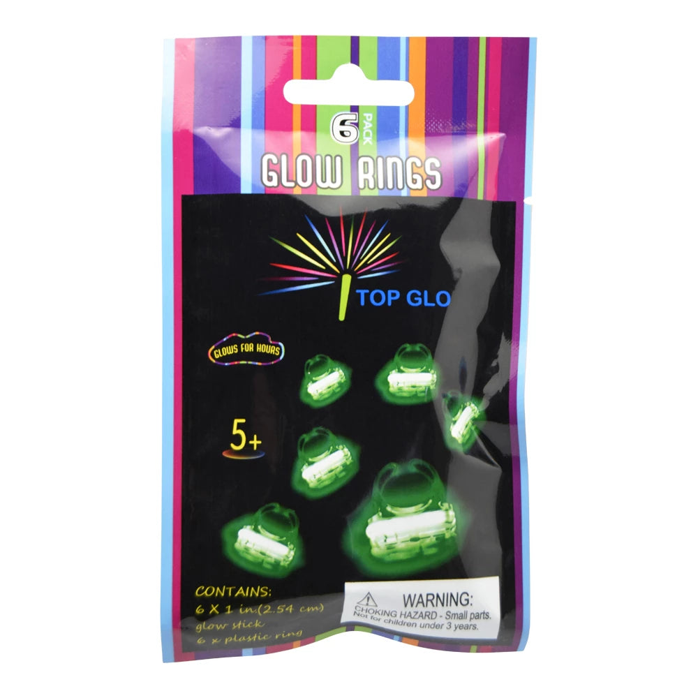 GLOW RINGS 6-P – Partyland.is